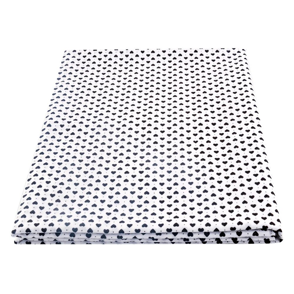 Booksew винтажный цветочный принт хлопковая ткань 50х150 см Серый, 40cm x 50cm, p073-1