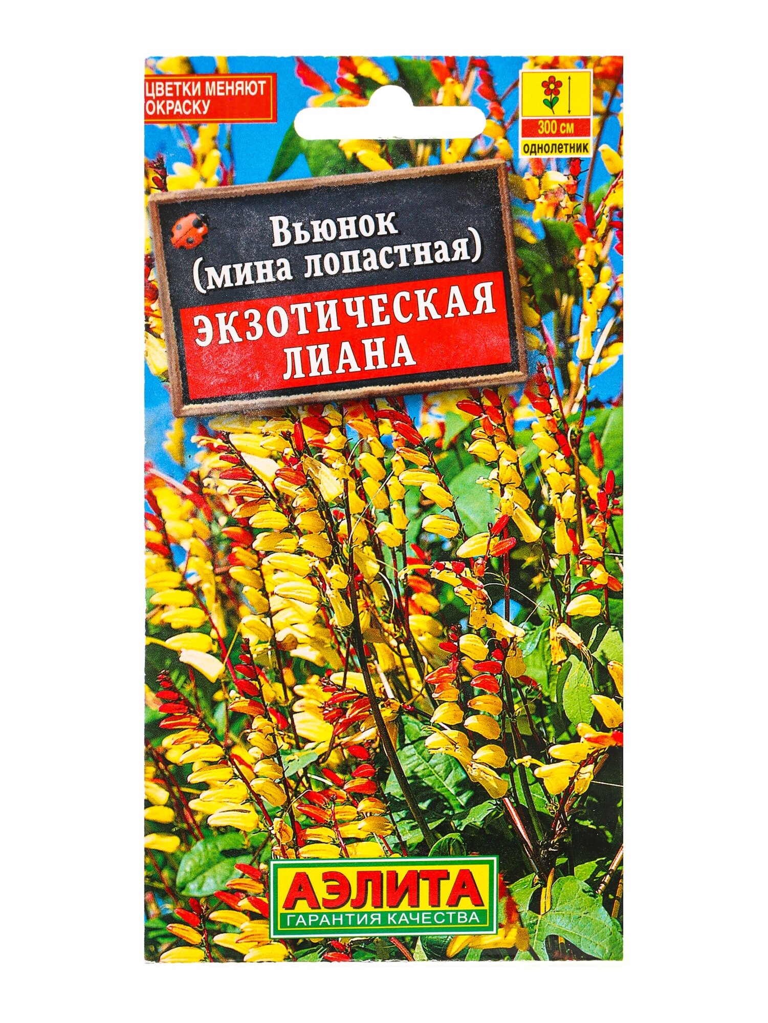 Семена цветов Вьюнок Экзотическая лиана 0.4 г. 4 упаковки