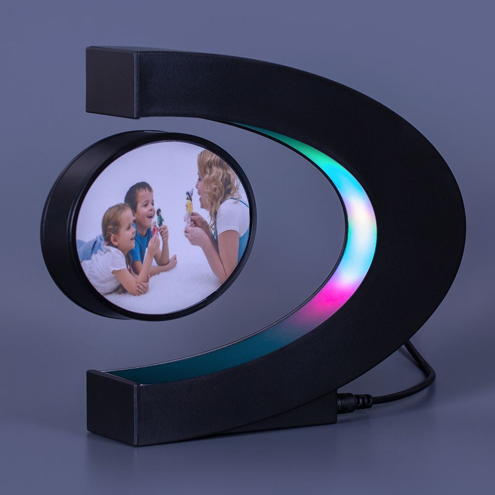 Левитирующая фоторамка MotionLamps "Овал" в С-образной рамке