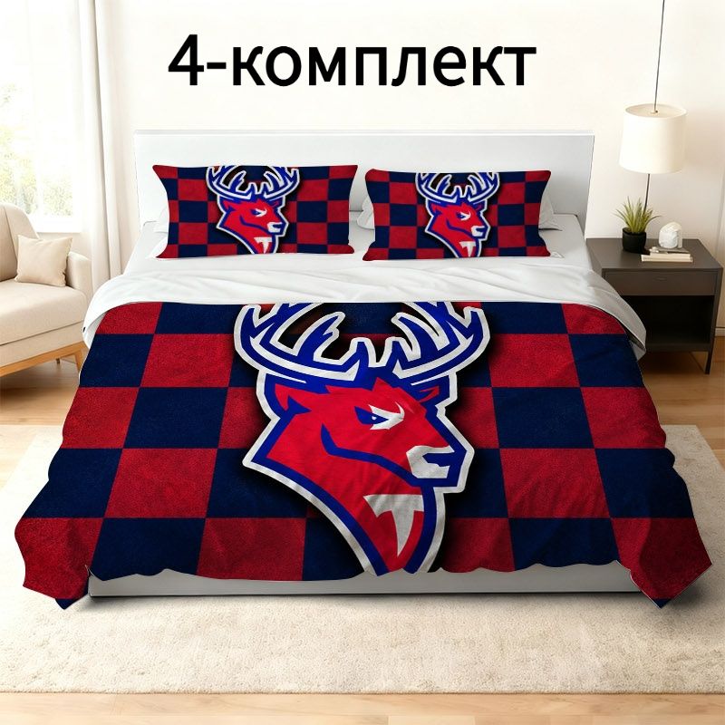 Комплект постельного белья 1.5-спальный поликоттон 175x215 см, цветразноцветный