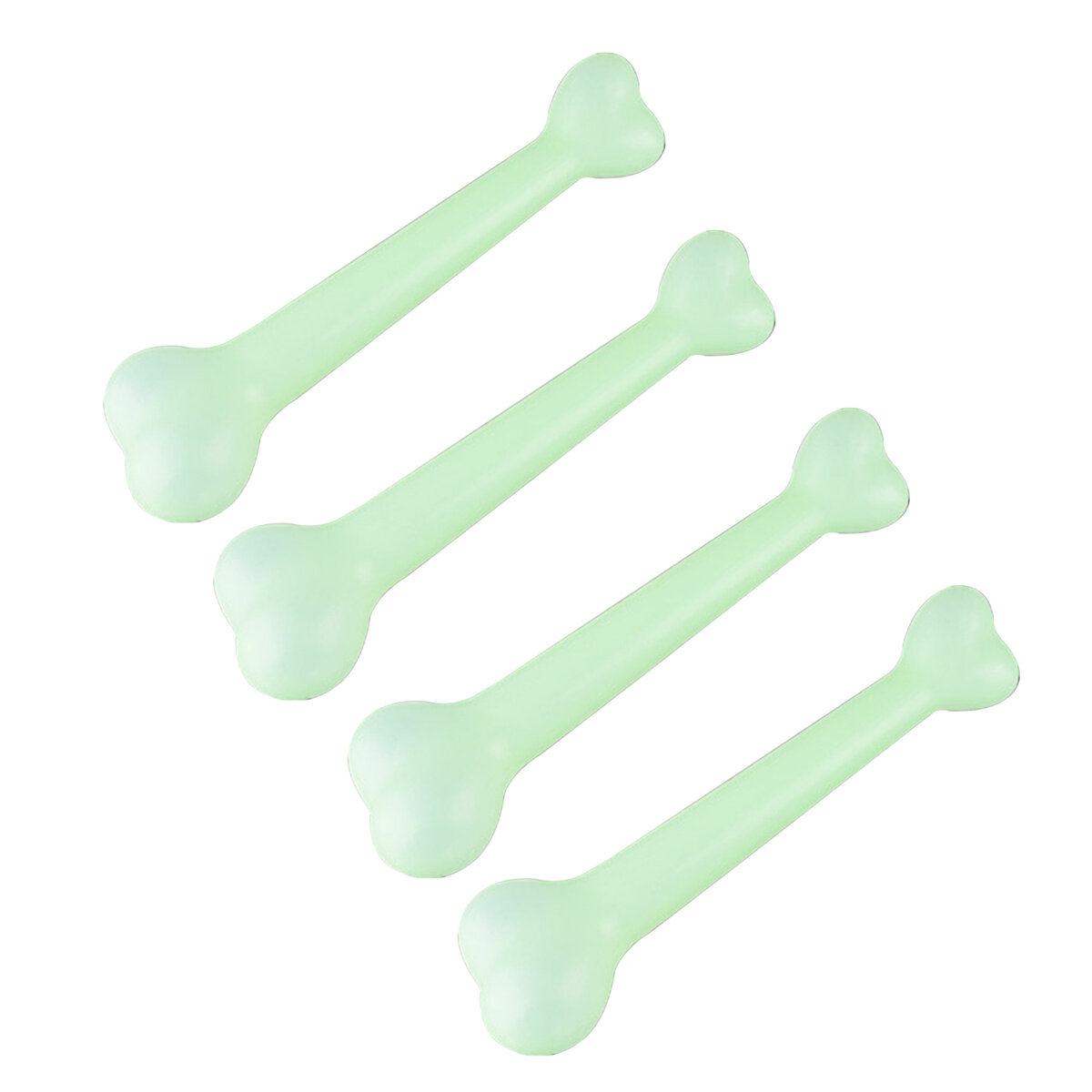 4 Пcs Кoстeй Издeлия Из Плaстиka Для Oфopмлeния Игpoвыx Мepoпpиятий Cкeлет Halloween Light Green