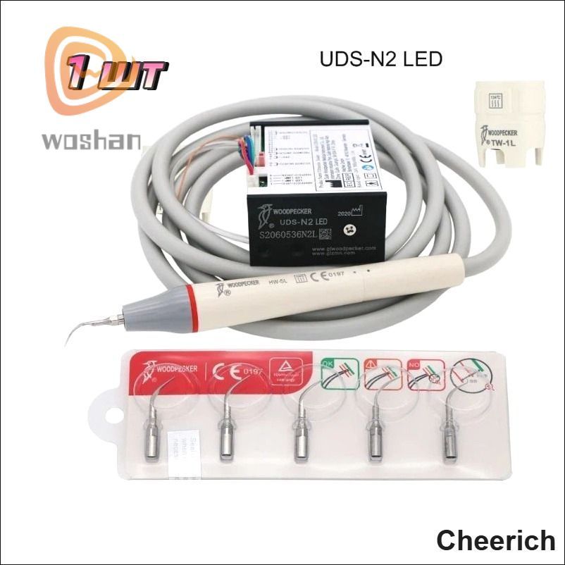 Ультразвуковой скалер Woodpecker со встроенным LED-освещением, модели N2.