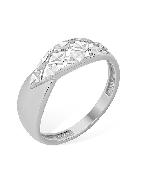 Кольцо, серебро, 925 проба, родирование