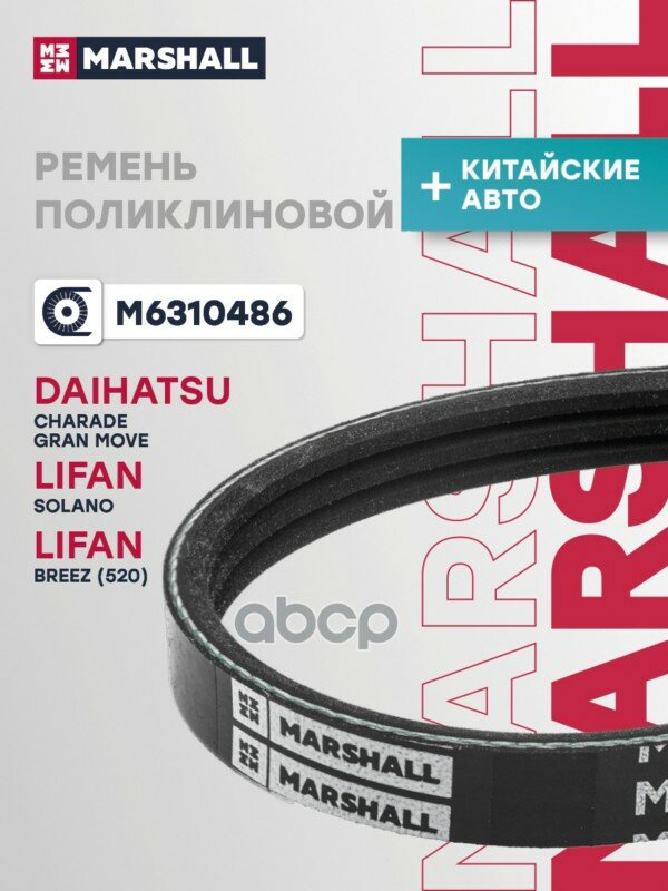 Ремень поликлиновой MARSHALL арт. M6310486