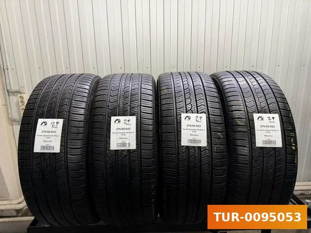 Комплект (4 шт) всесезонных БУ шин Pirelli Scorpion AS Plus 3 275/50 R22 без пробега 8294203759