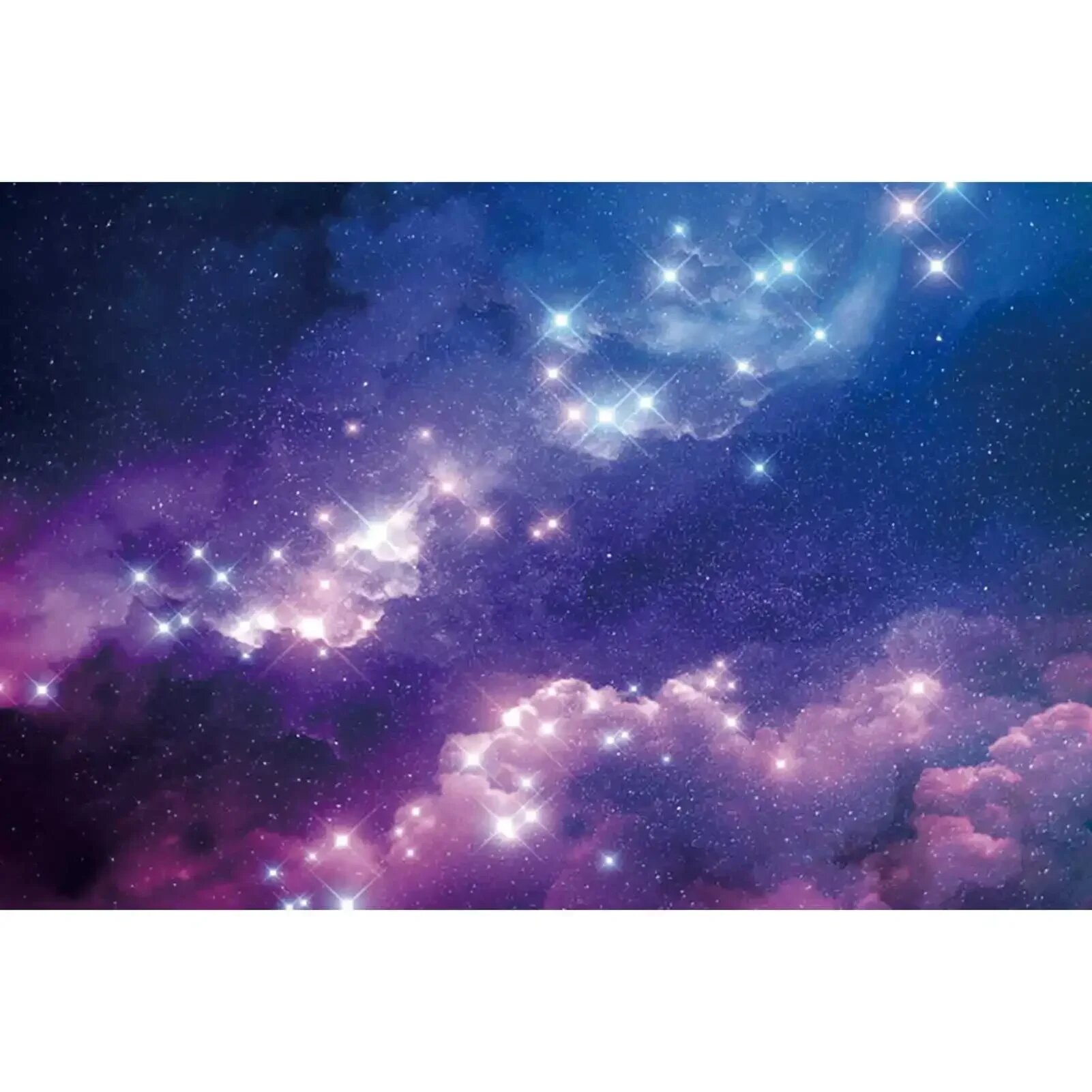 MOON.QG виниловый фон темно-синее звездное небо 300x200cm, THXY00001