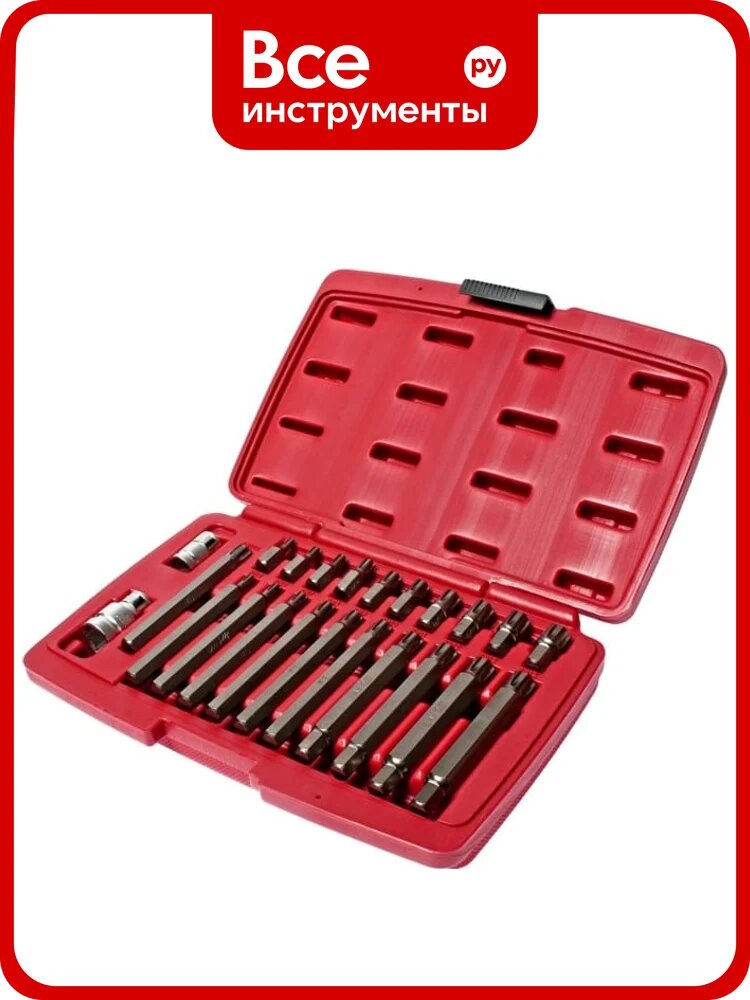 Набор бит JTC 1/2" 3/8" RIBE RM5-RM14 + 2 держателя кейс 23 предмета -5715 668254