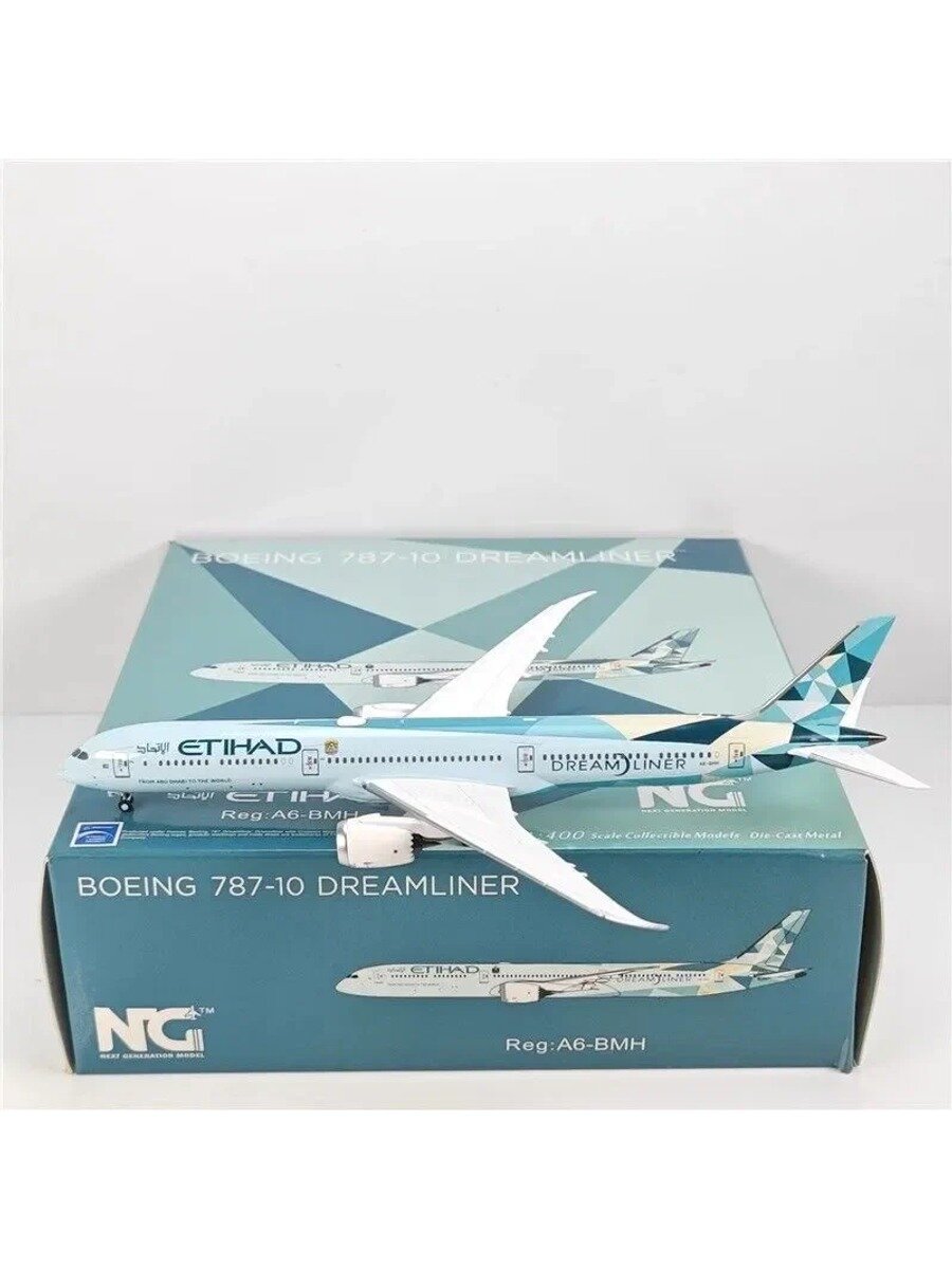KNOW EASY-Модель самолета Etihad Airways B787-10 A6-BMH NG Models 56005 в масштабе 1:400