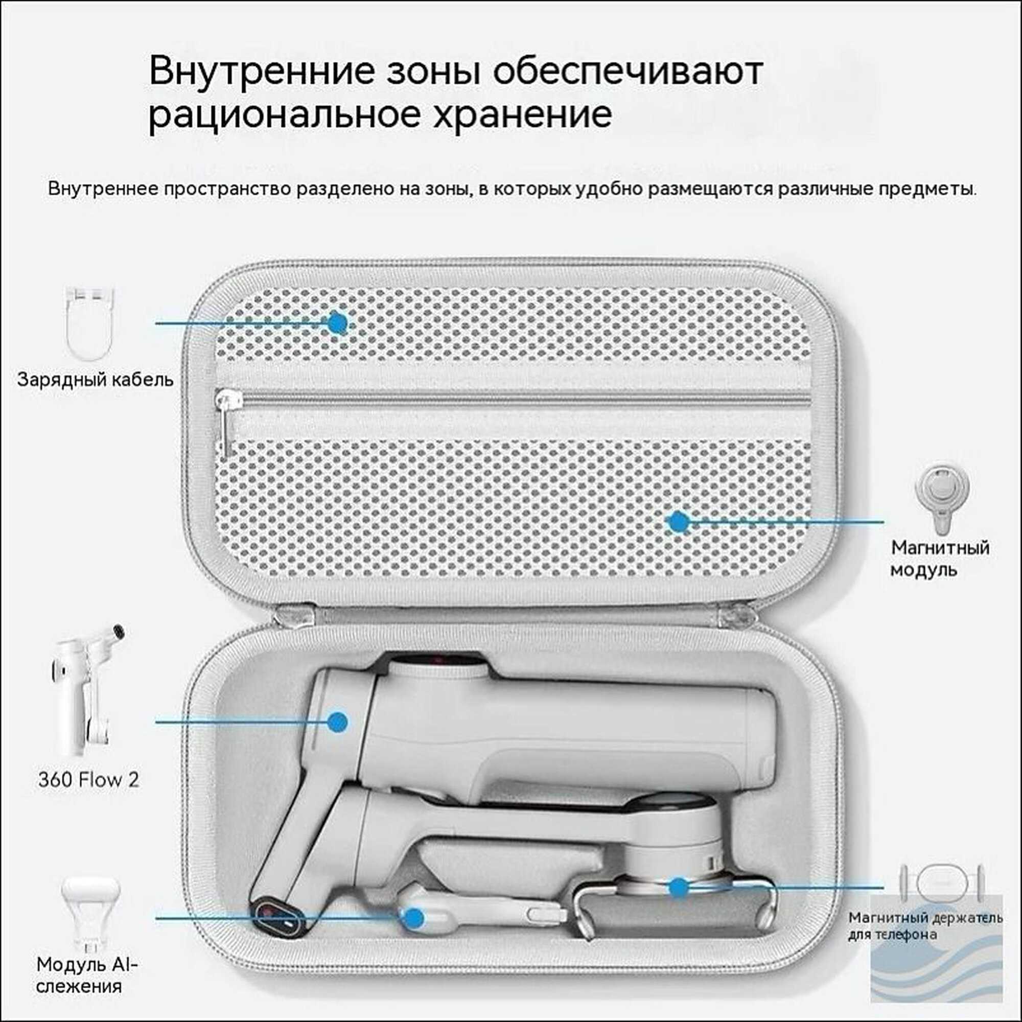 Insta 360 flow 2 pro чехол — сведения о товаре, описание и фотографии в карточке