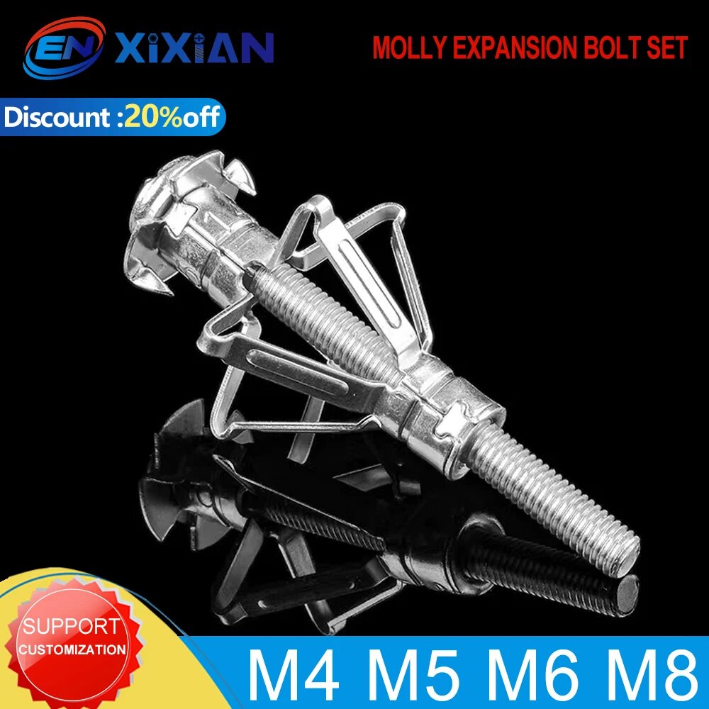 Анкера Molly M4 M5 M6 M8 EN XIXIAN M8x80 (2pcs)