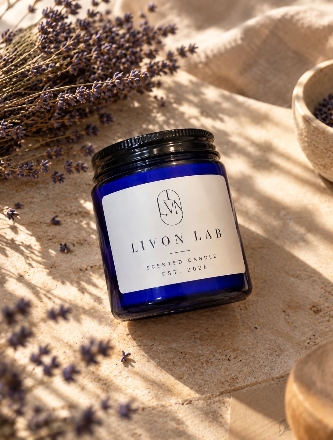 Livon Lab Свеча ароматическая "Лаванда" 7 см х 6 см 1 шт