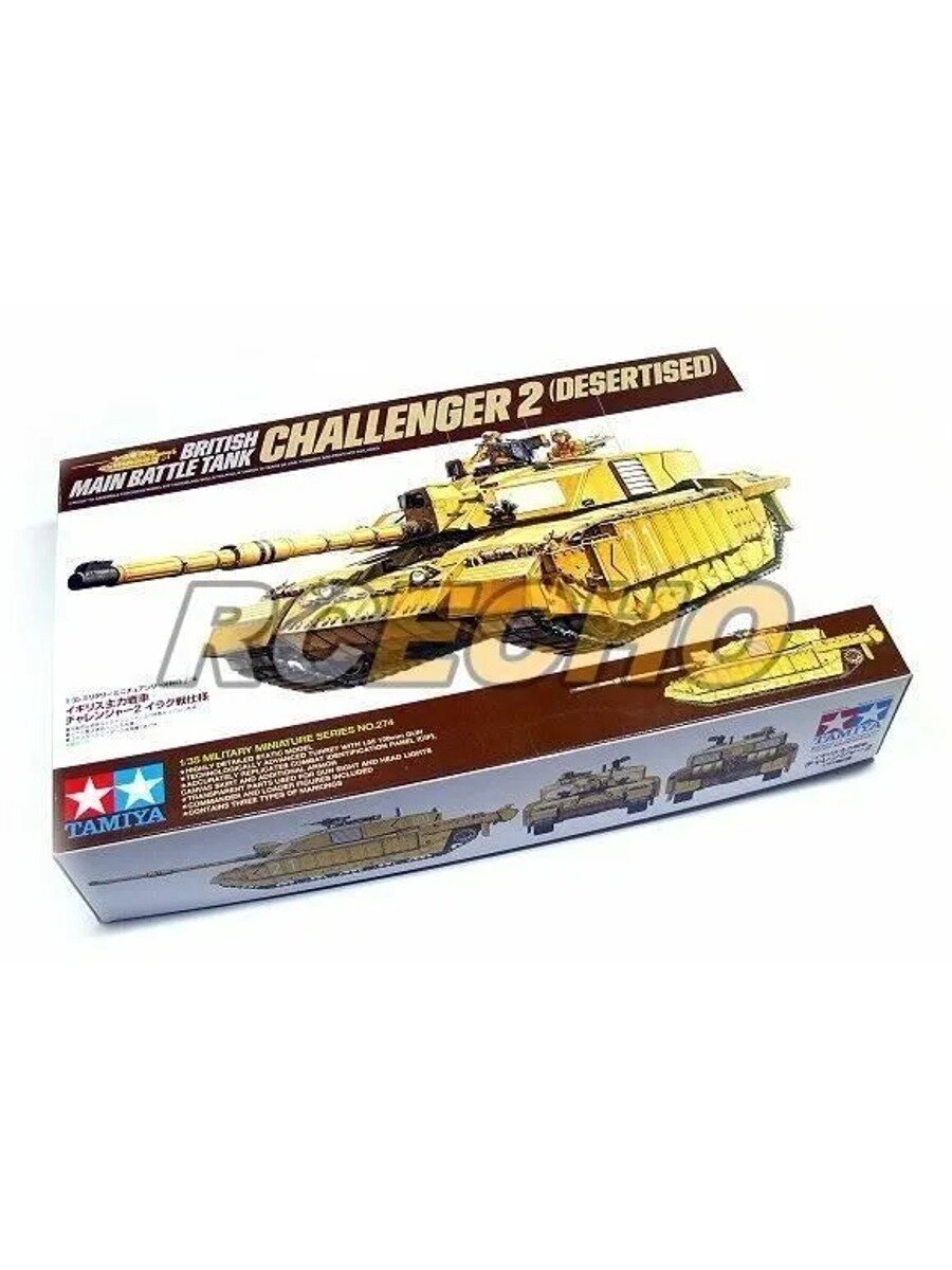 Сборная модель танка Tamiya Challenger 2 в масштабе 1/35, военная техника для моделизма