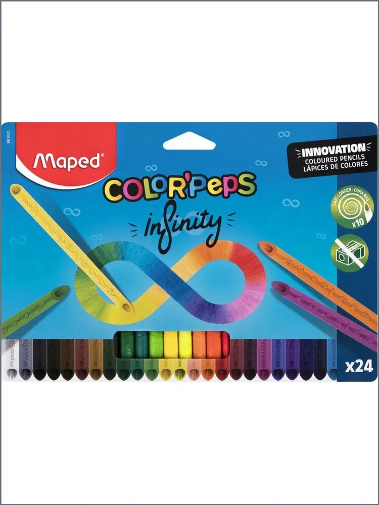 Maped Набор карандашей, вид карандаша: Цветной, 24 шт.