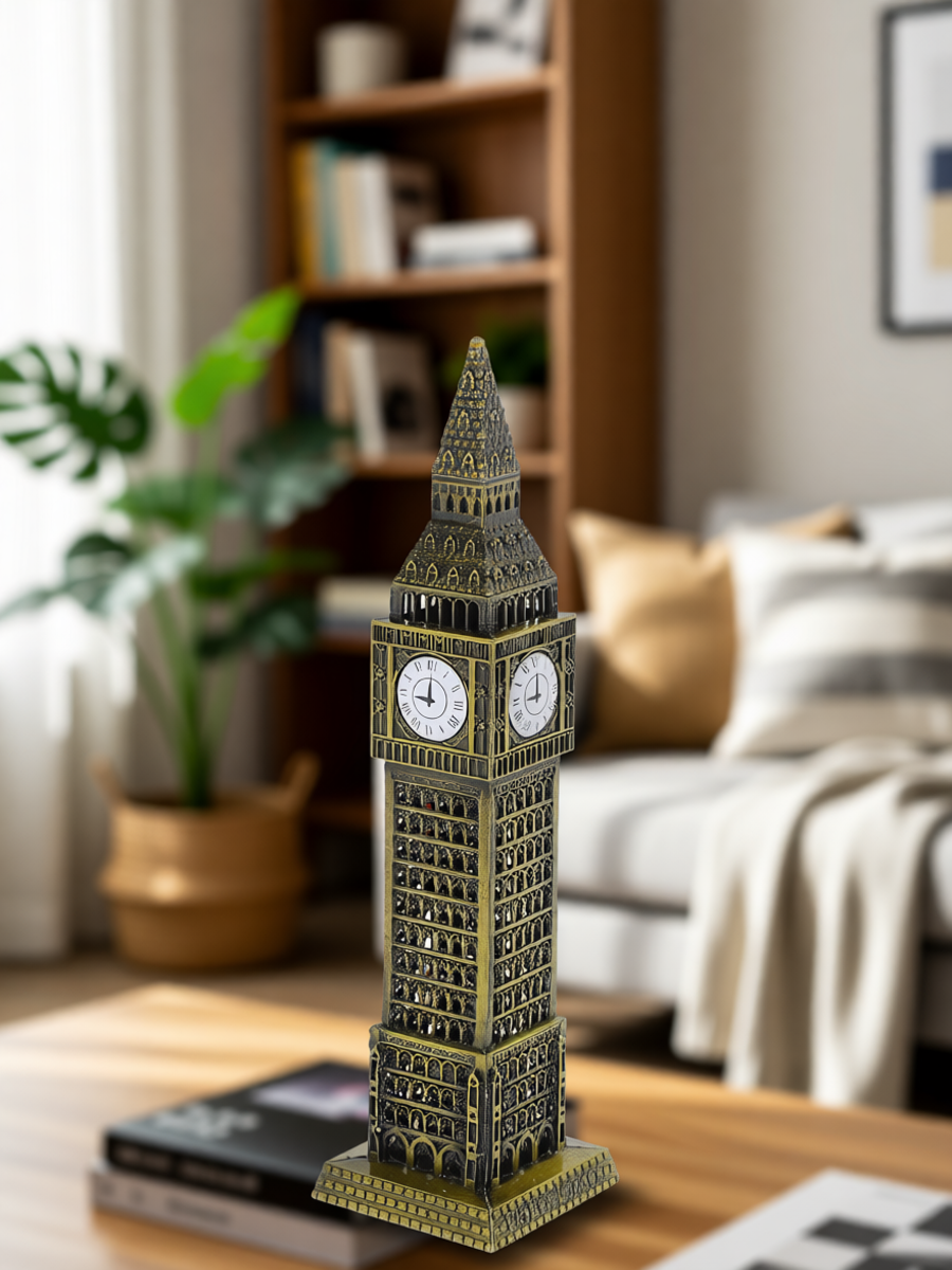 Статуэтка Big Ben Винтажный Металлический Декор Для Стола 18.00X4.50X4.50CM