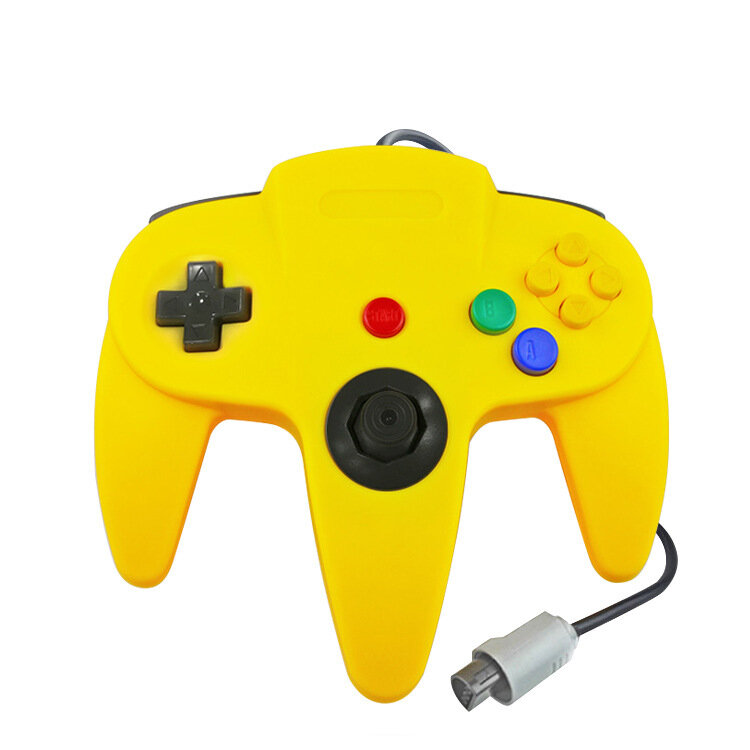 Контроллер N64, проводной контроллер N64, проводной игровой контроллер N64, контроллер для консоли N64, многоцветный игровой контроллер