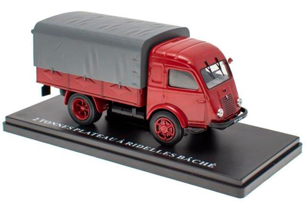 Модель коллекционная ALTAYA Renault 2 tonnes бортовой грузовик c тентом 1947 maroon/grey