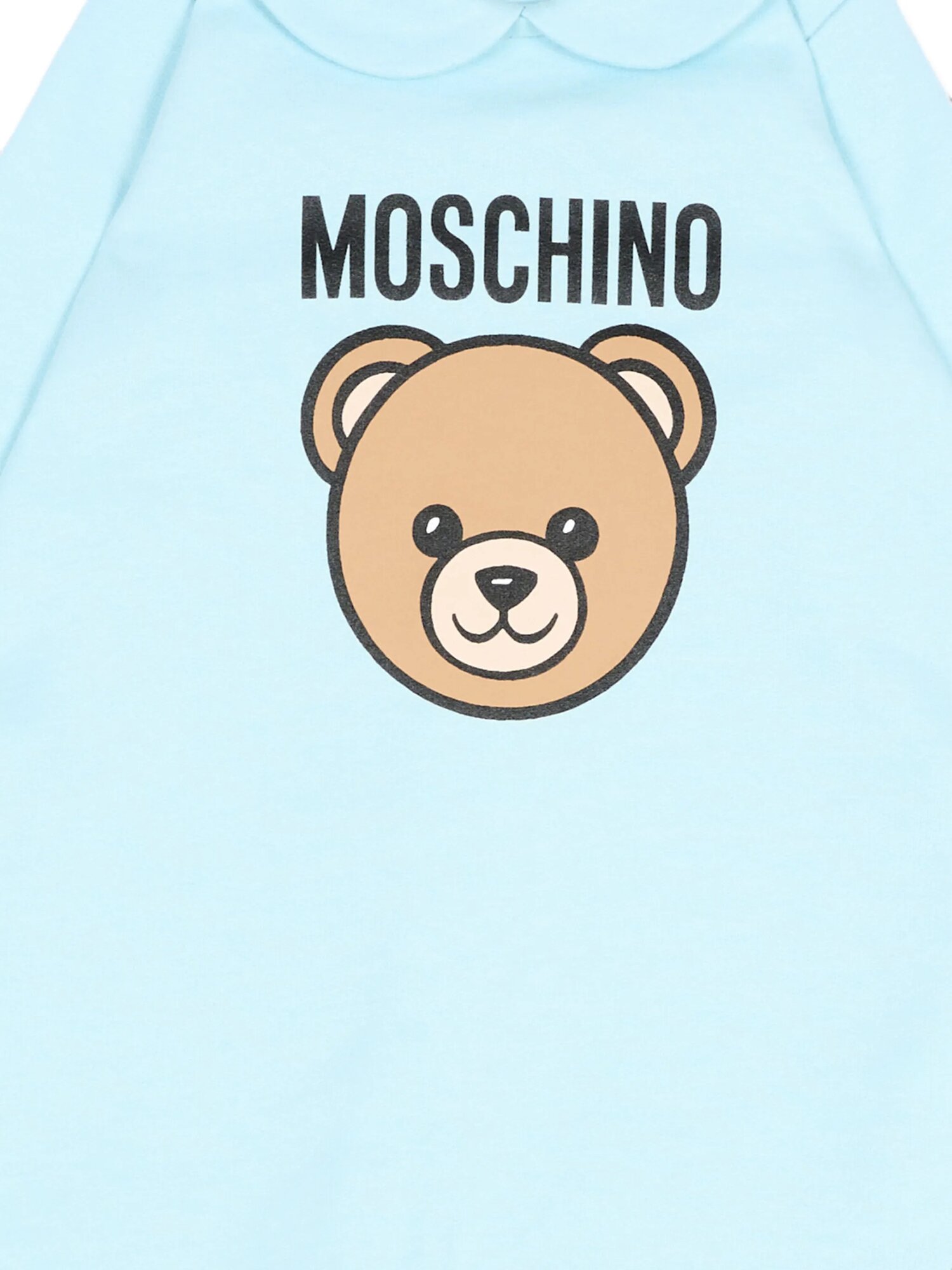 Пижама MOSCHINO Teddy Bear print sleepsuit, размер 60, Синий принт — фото 1