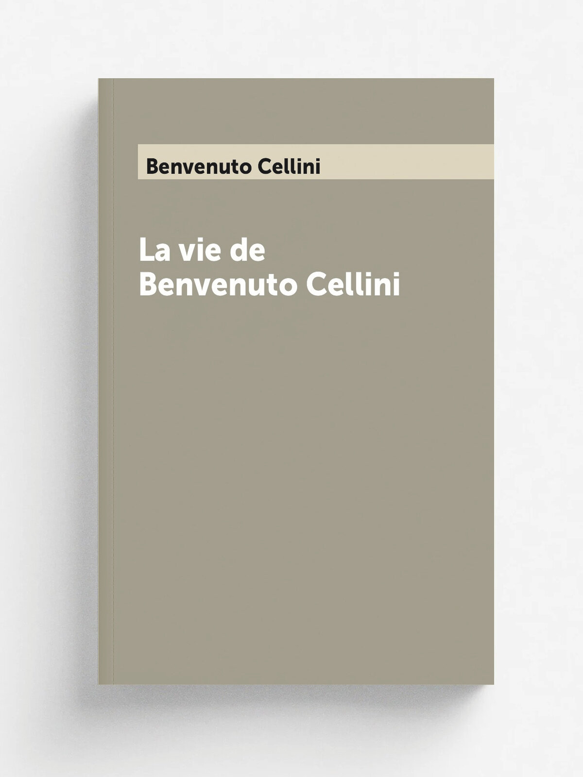 La vie de Benvenuto Cellini