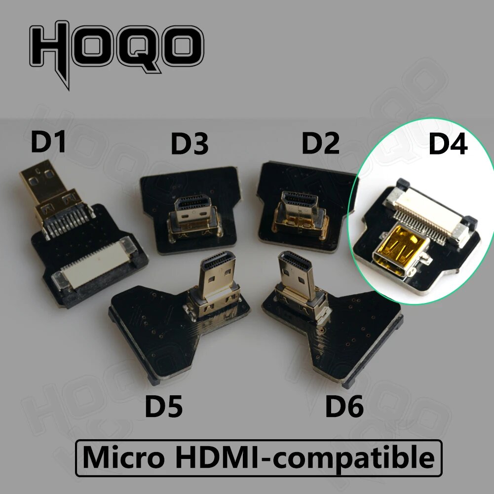HOQO HDMI-совместимый гибкий плоский кабель для Orange Pi connector D4