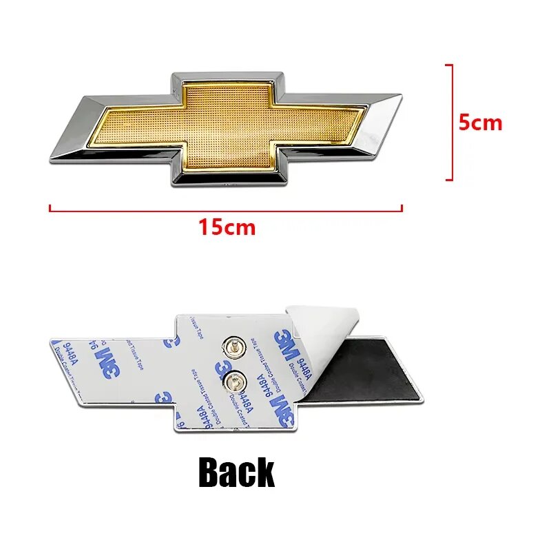 3D эмблема Chevrolet Captiva, 15см, Gold