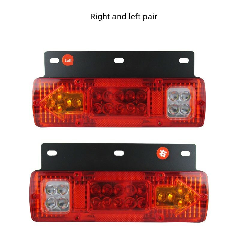 12V светодиодные задние фонари с кронштейном парой для трактора Вузхэн 131, левая и правая стороны, комплект замены, 1