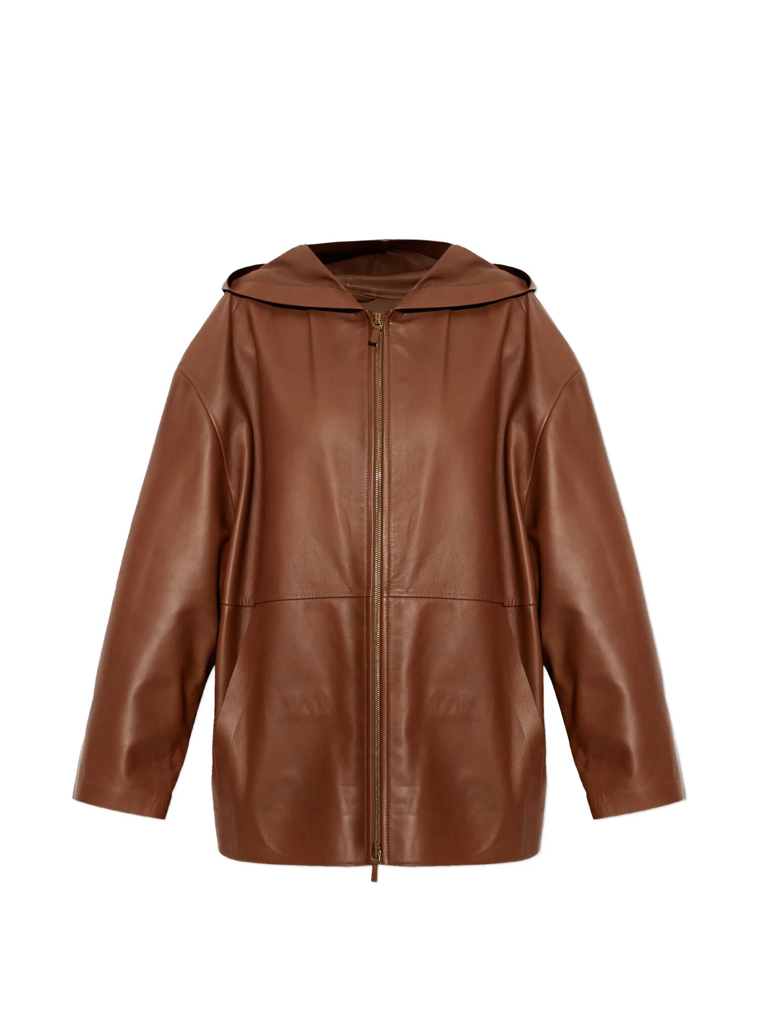 Куртка Hooded leather jacket