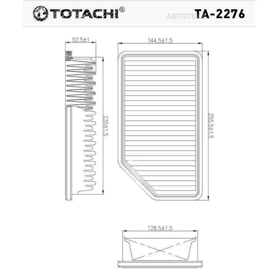 Фильтр воздушный TOTACHI TA2276