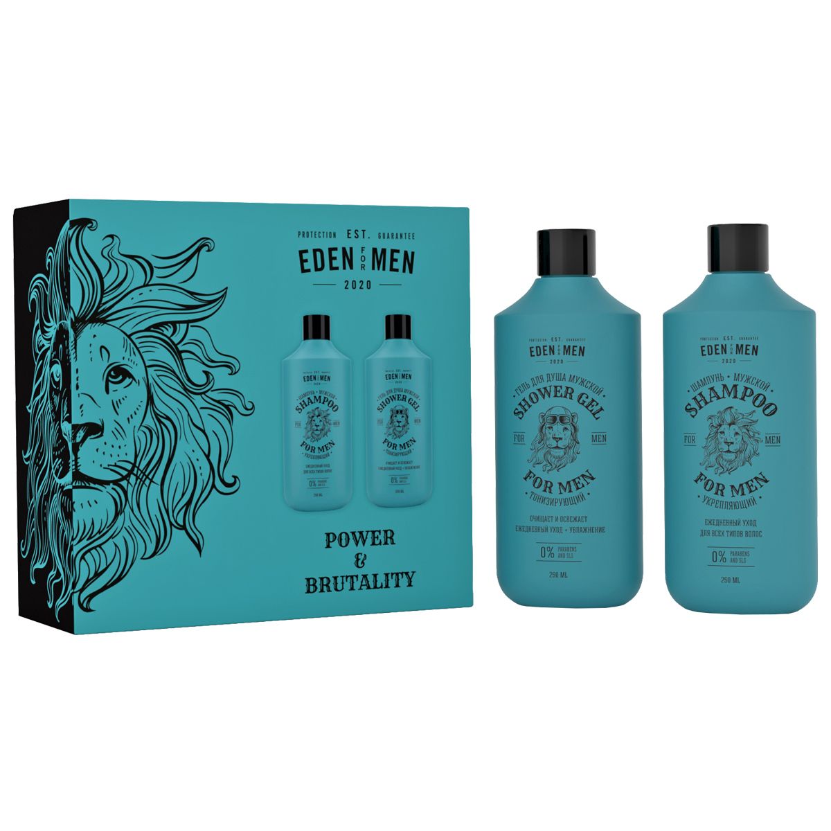EDEN For Men Подарочный набор для мужчины Шампунь для волос + Гель для душа