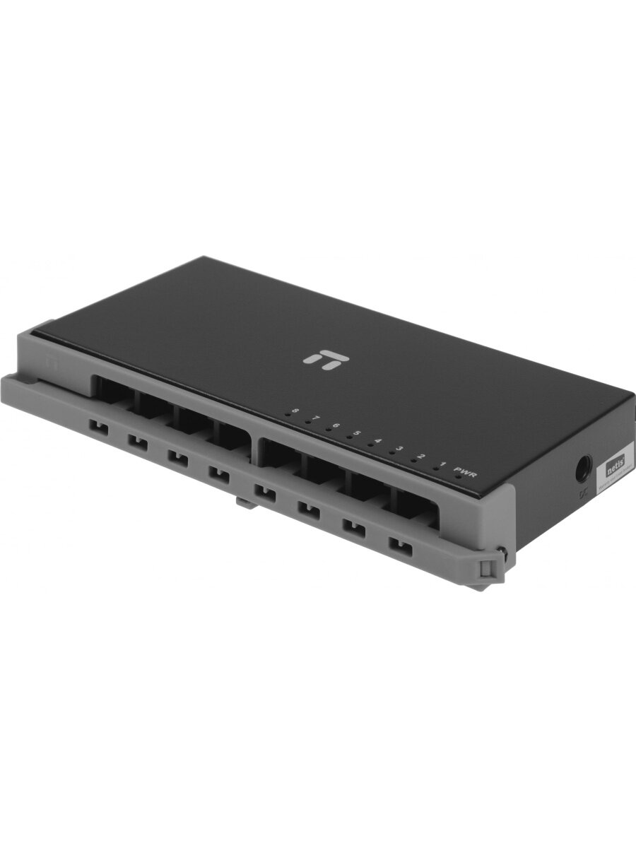 Коммутатор Netis ST108D (L2), сетевой коммутатор для локальной сети, подключение устройств дома и в офисе, цвет Черный
