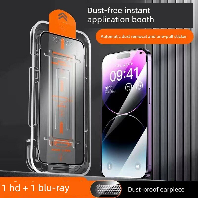 Защитное стекло для iPhone 13 Pro с технологией 9D Corning, 1 шт. прозрачное + 1 шт. с синим светом, антицарапина и