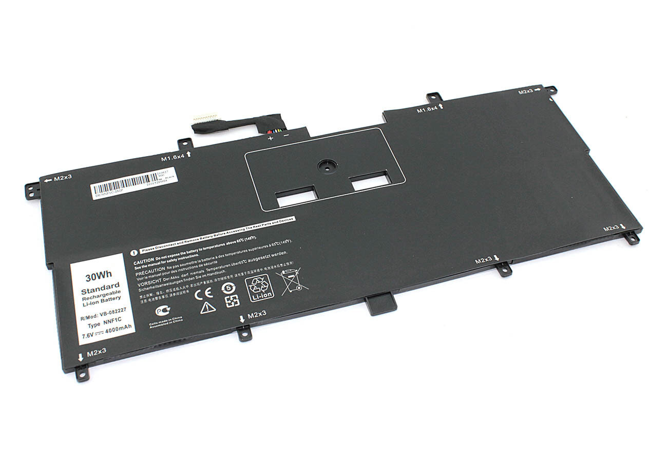 Аккумулятор NNF1C для ноутбука Dell XPS 13 9365, 7.6V, 4000mAh, Li-Ion, со шлейфом