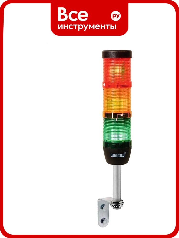 Сигнальная колонна Emas 50 мм, красная, зеленая, желтая, 24 В, светодиод LED IK53L024XD01
