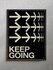 Интерьерный постер "KEEP GOING" в стиле pinterest, формат 30x40 см