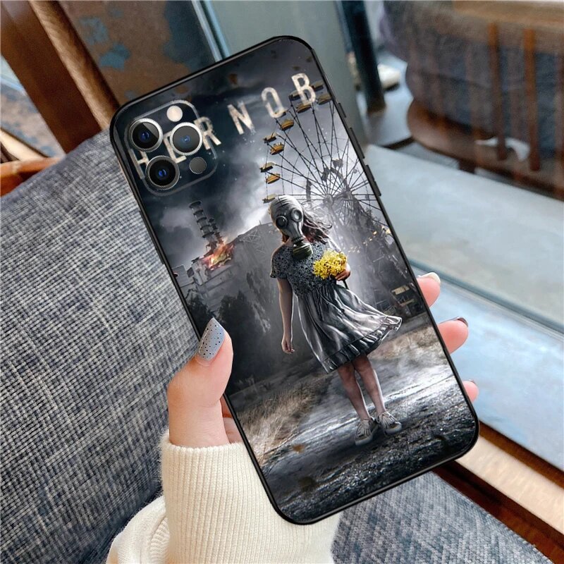 Чехол для телефона «Чернобыль» (сериал) для iPhone 16, 15, 14, 13, 12, 11 Pro OP1948, For iPhone 13
