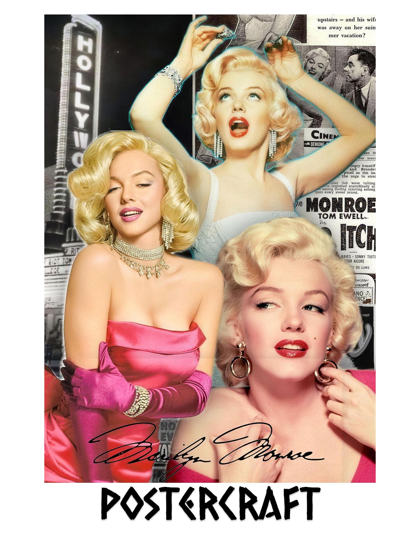 Постер "Marilyn Monroe" (Мэрлин Монро), А3, глянц 42х29.7см