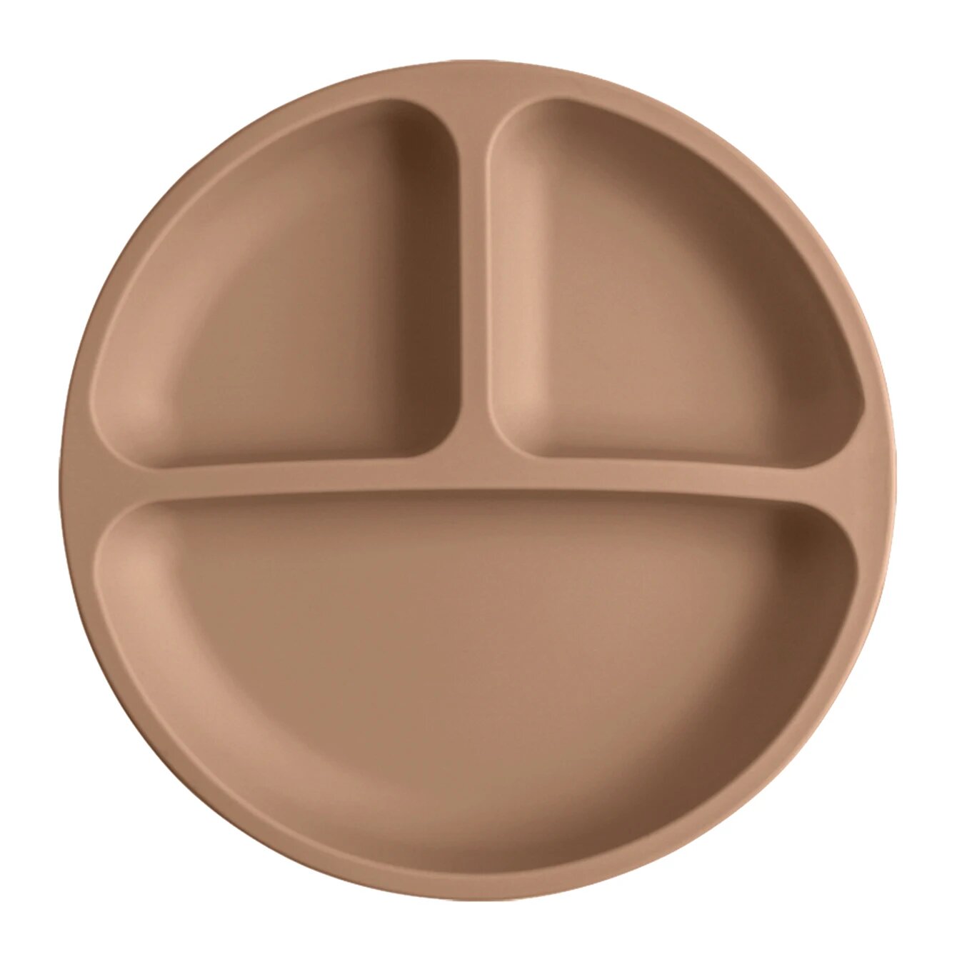 Силиконовая тарелка для кормления XB20062302 Коричневый, 19-Clay