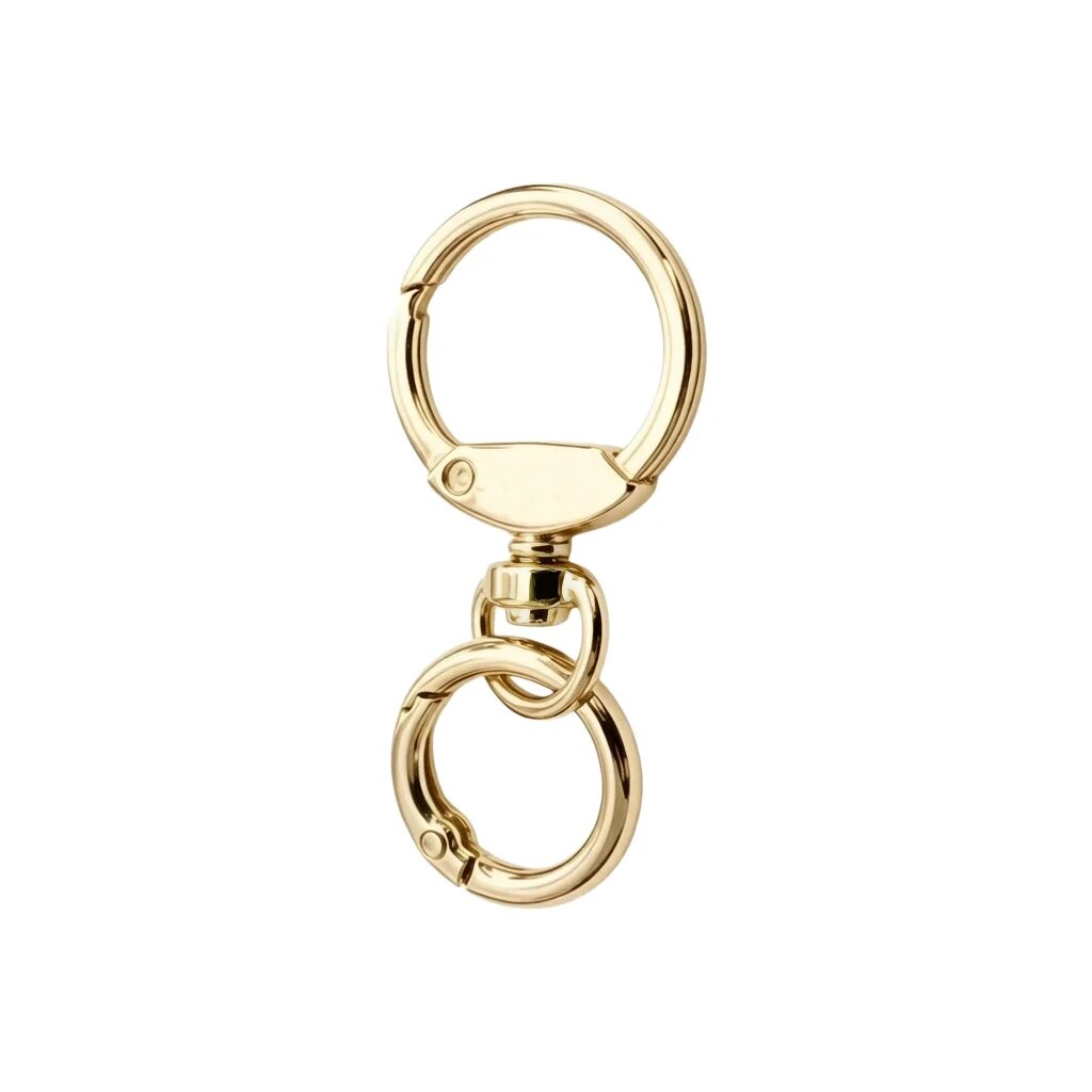Металлические пружинные карабины для сумок 50 шт. 2 Pcs per pack, Желтый, Golden