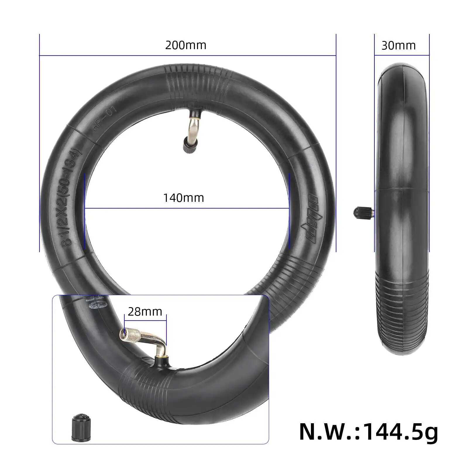 ULIP Бескамерная шина 8 дюймов для скутера Zero 9 Kaabo Mantis 8 Only inner tube