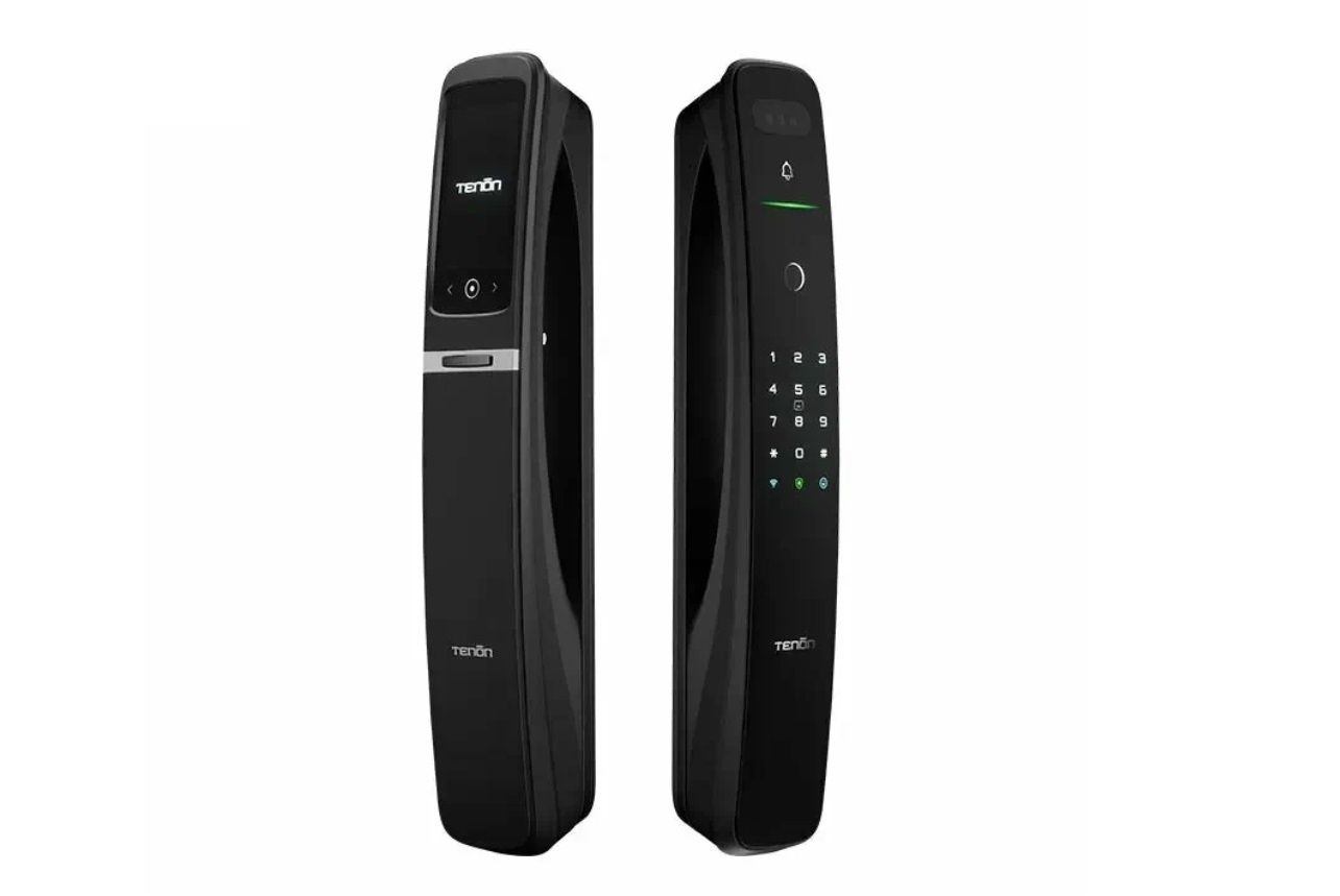 Умный замок Tenon A9 Pro 3D распознавание лиц, встроенный WiFi, разблокировка по венам ладони, умный дверной замок с дисплеем и цифровым дверным глазком