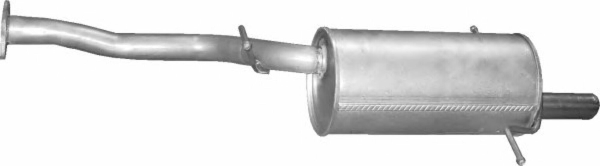 Глушитель Задняя Часть Subaru Forester 2.0 02-08 (POLMOSTROW 46.16)