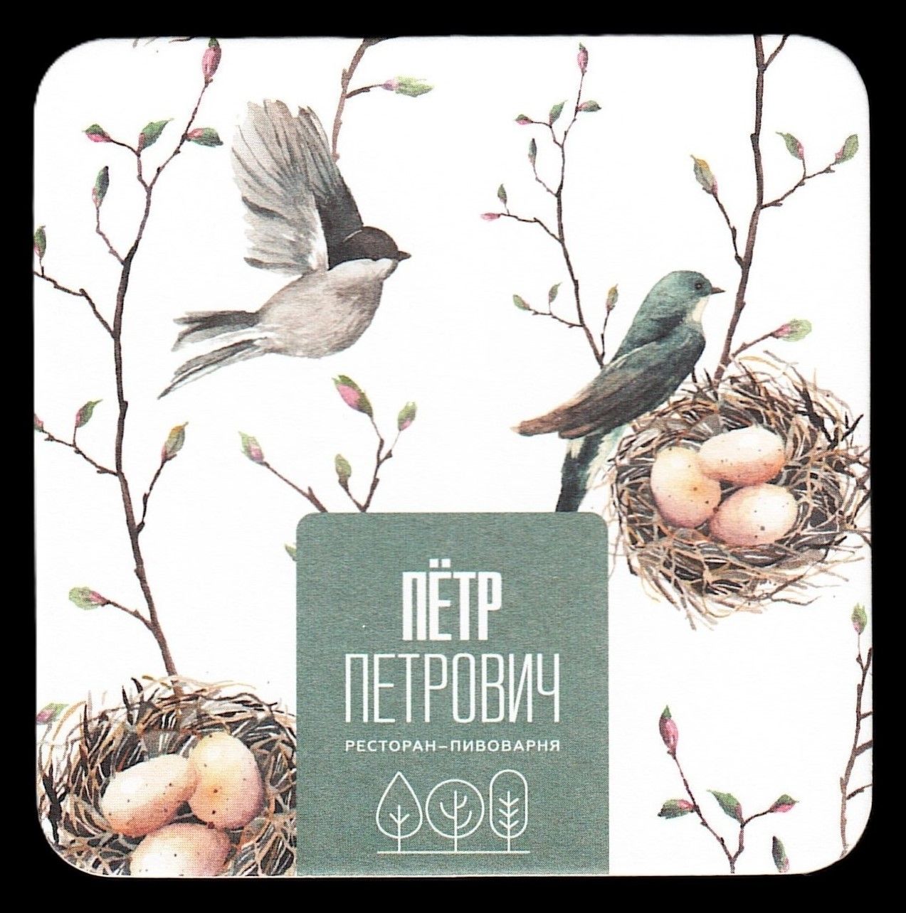 Бирдекель (костер) Пётр Петрович №25 (подставка под пивной бокал)
