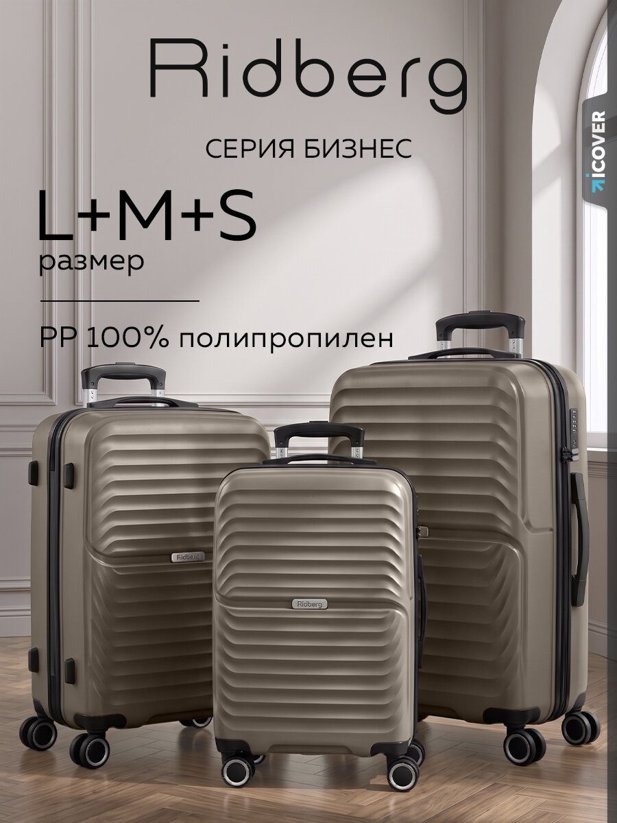 Комплект чемоданов RIDBERG, 3 шт.