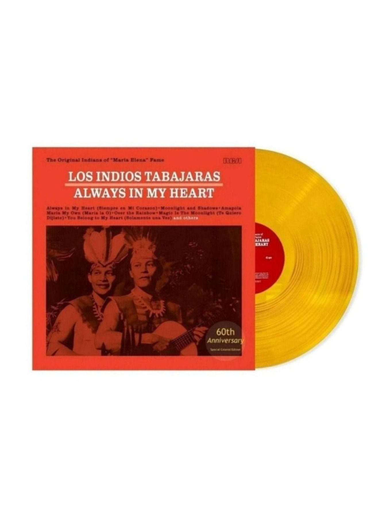 Виниловая пластинка Los Indios Tabajarasaga - Always In My Heart /> Transparent Orange LP, Orig*inal/> New.