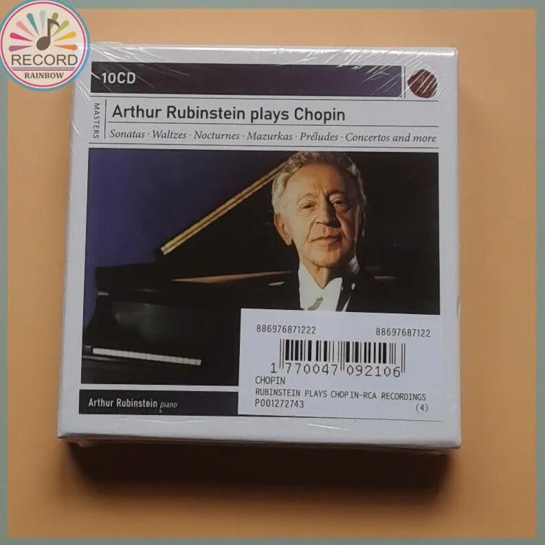 CD RCA Arthur Rubinstein Plays Chopin 10-CDs Box Set GD02369 запечатанный совершенно новый альбом