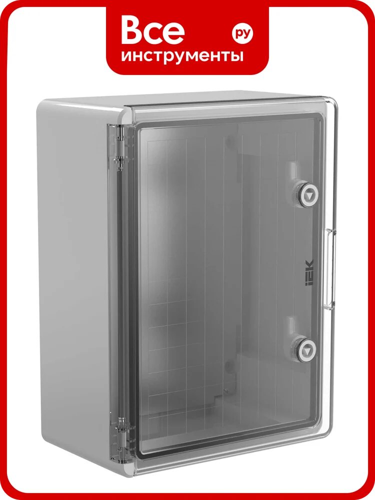 Корпус IEK ЩМПп пластиковый, 400х300х170мм, прозрачная дверь, УХЛ1, IP65 MKP92-N-403017-65