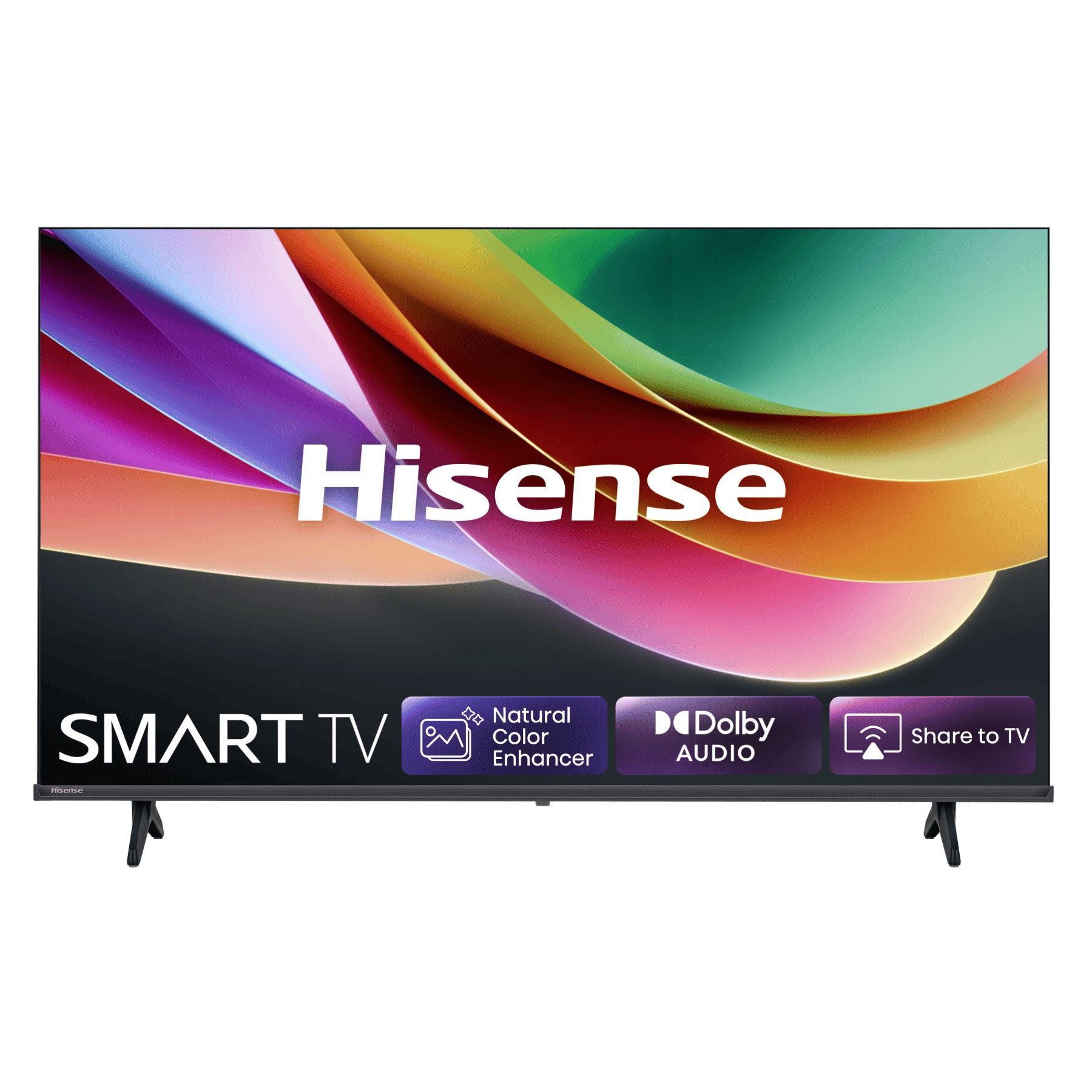 Hisense LCD, LED телевизоры 32" 32A4S Frameless черный HD 60Hz DVB - T2 DVB - C DVB - S2 USB WiFi Smart TV RUS