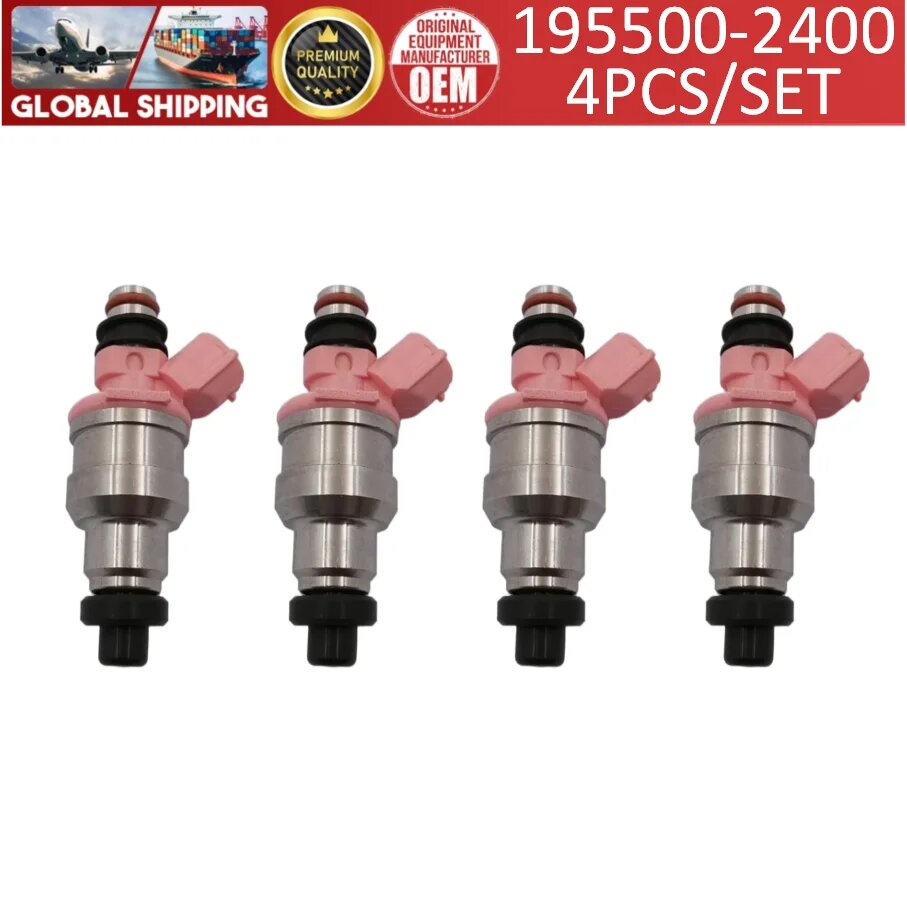 PEIVSO 4 шт. 195500-2400 1955002400 Топливная форсунка для SUZUKI & MAZDA VITARA 2.0 BALENO/RX7 1.3 FD FC