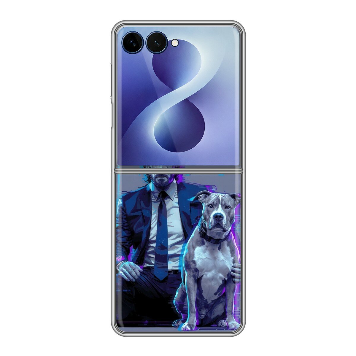 Чехол для Samsung Galaxy Z Flip 8 с принтом Джон Уик (Самсунг Галакси З Флип 8)