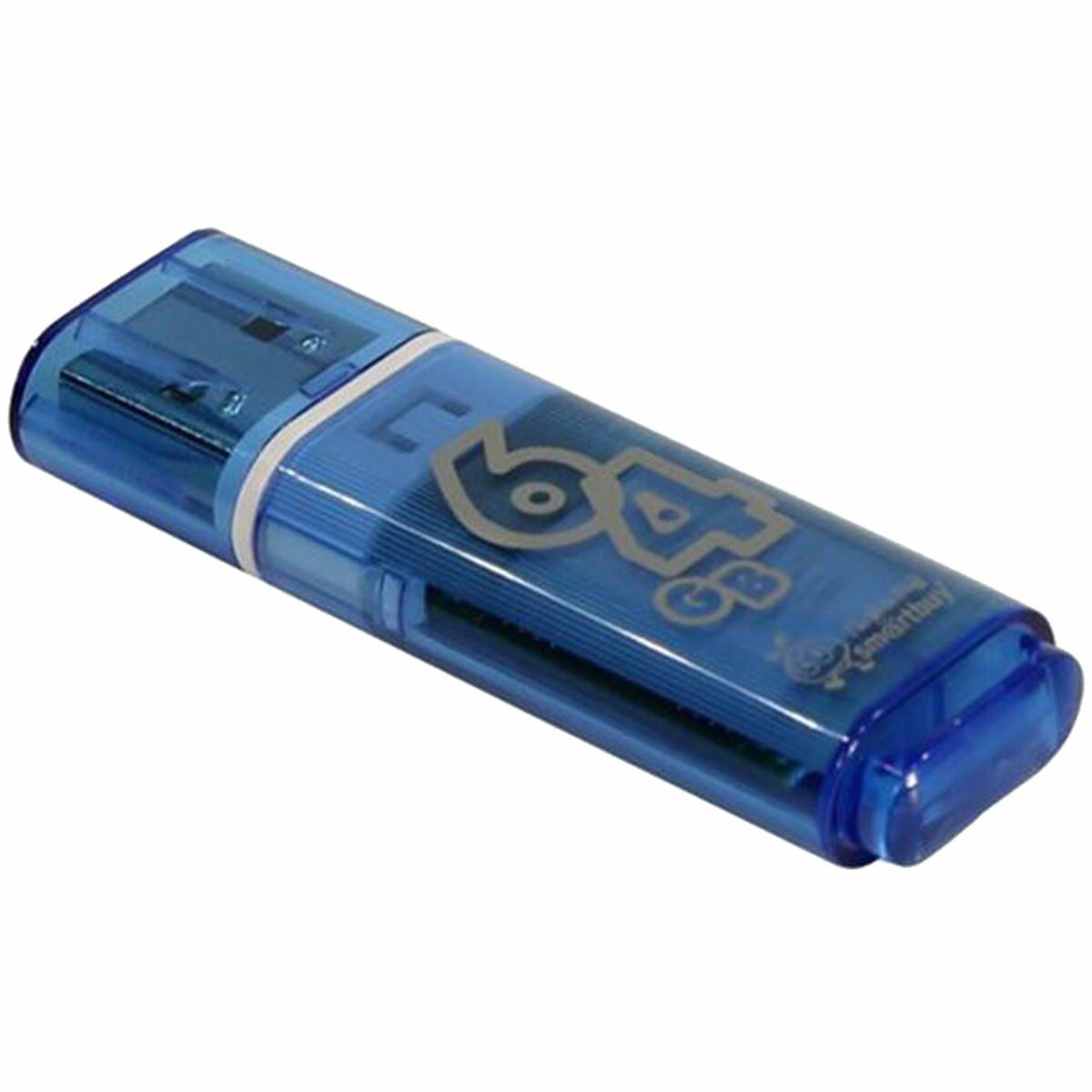 Флеш-память USB 64Gb SmartBuy Glossy, синий (SB64GBGS-B)