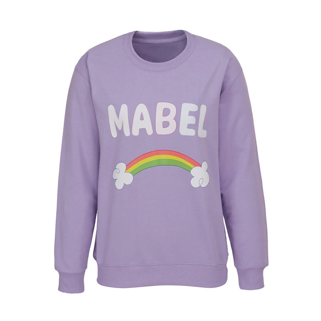 Косплей костюм Mabel Pines радужный свитер XXL, Фиолетовый, Purple